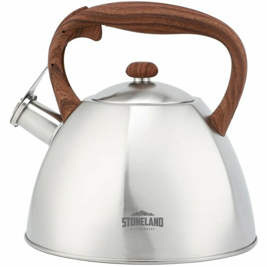 Чайник Stoneland 3 л, со свистком, нержавеющая сталь (SWK-0106)