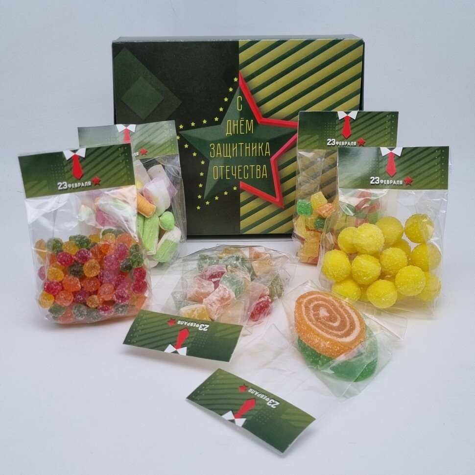 Набор Праздничный ассорти сладостей 6 видов с 23 февраля