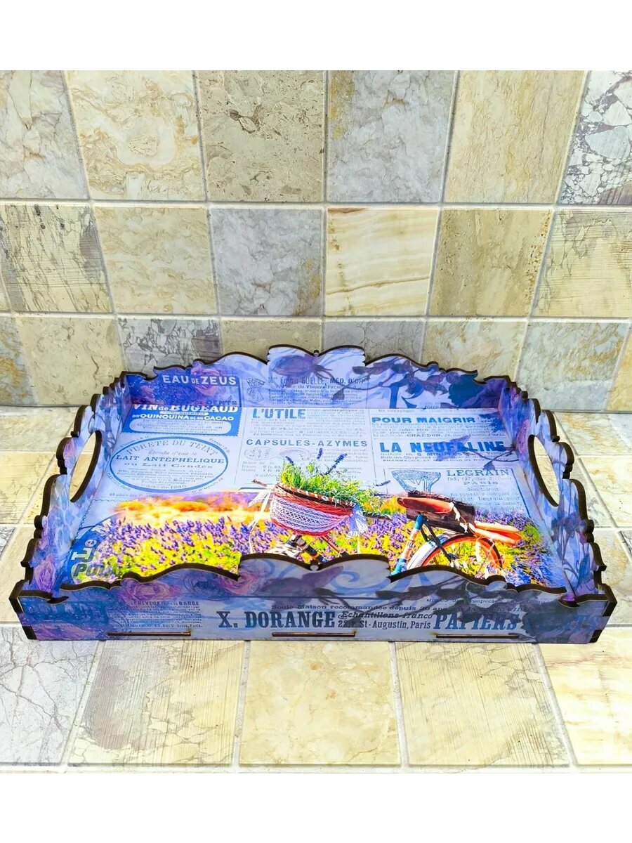 Поднос большой Прованс