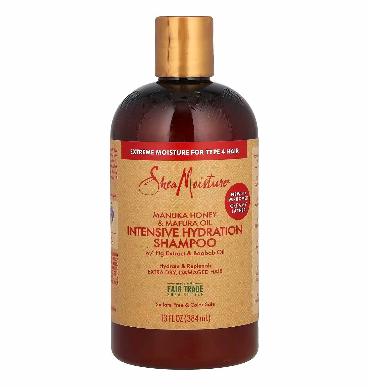Shea Moisture, Manuka Honey & Mafura Oil Shampoo, шампунь для интенсивного увлажнения, для очень сухой кожи, для поврежденных волос, 384 мл