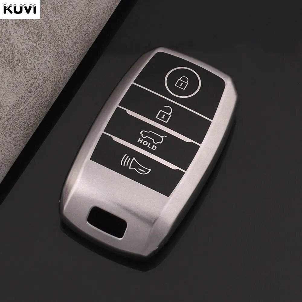 Чехол для ключа Kia 4 BTN Grey, только корпус
