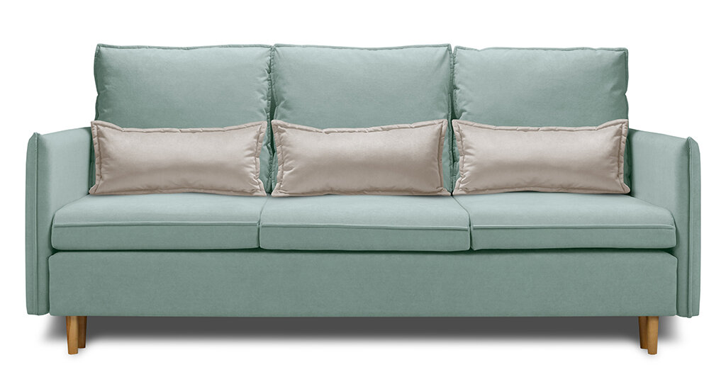 Диван-кровать Оливер, 212х100х98 см, механизм Тик-так, диван раскладной, с ящиком для белья. Гарантия 18 месяцев