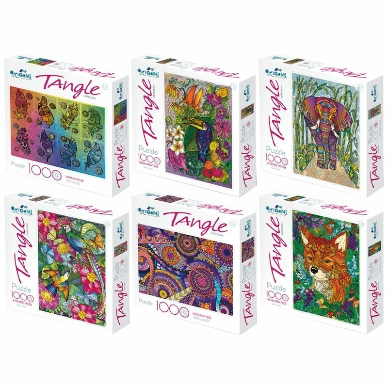 Пазлы Origami 1000 деталей, Арт-терапия, "Разнообразие" (06596)