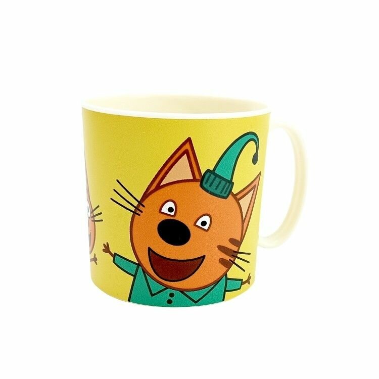 Кружка ND Play "Три Кота" Желтая, пластиковая, 280 мл (309797)