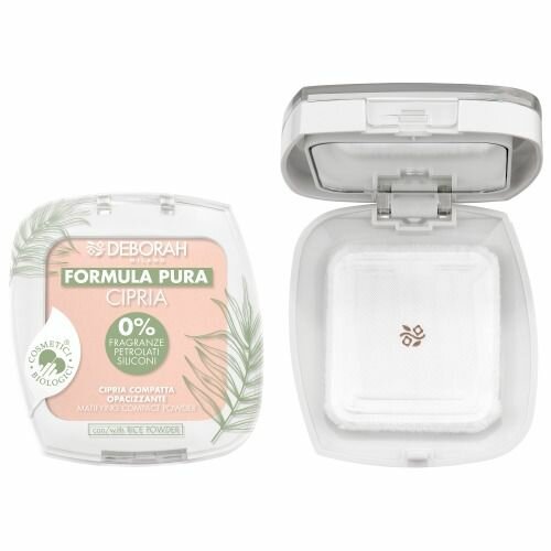 Deborah Milano Пудра для лица матирующая тон 01 Ванильный FORMULA PURA MATIFYING COMPACT POWDER компактная 9 г