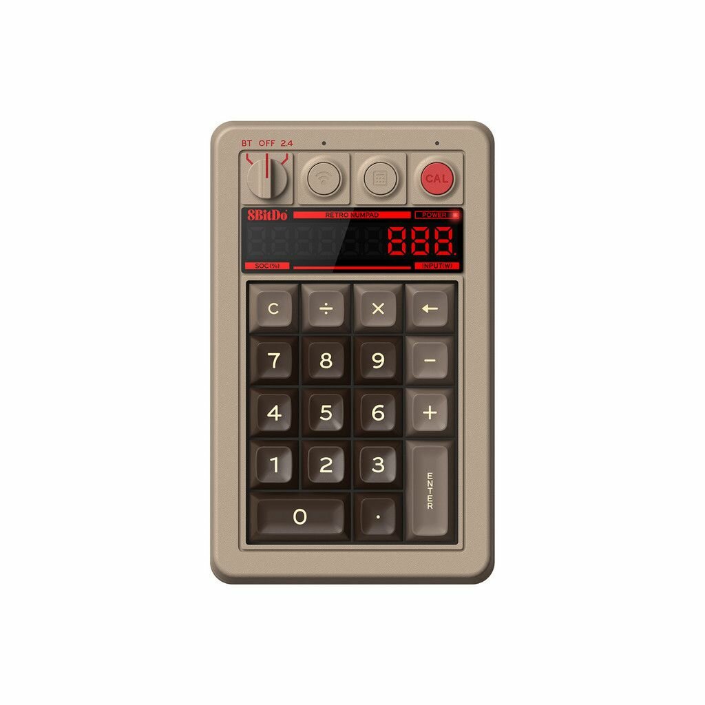 8BitDo Retro 18 Механический Планшет Поддерживает Режим Калькулятора Проводной Bluetooth 2.4G Для Windows И Android