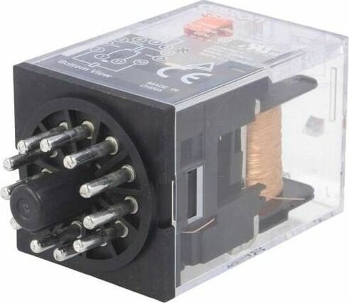Реле OMRON MKS3P-5 DC24 Реле: электромагнитное 3PDT Uобмотки: 24ВDC 10A/250ВAC 10А 1шт