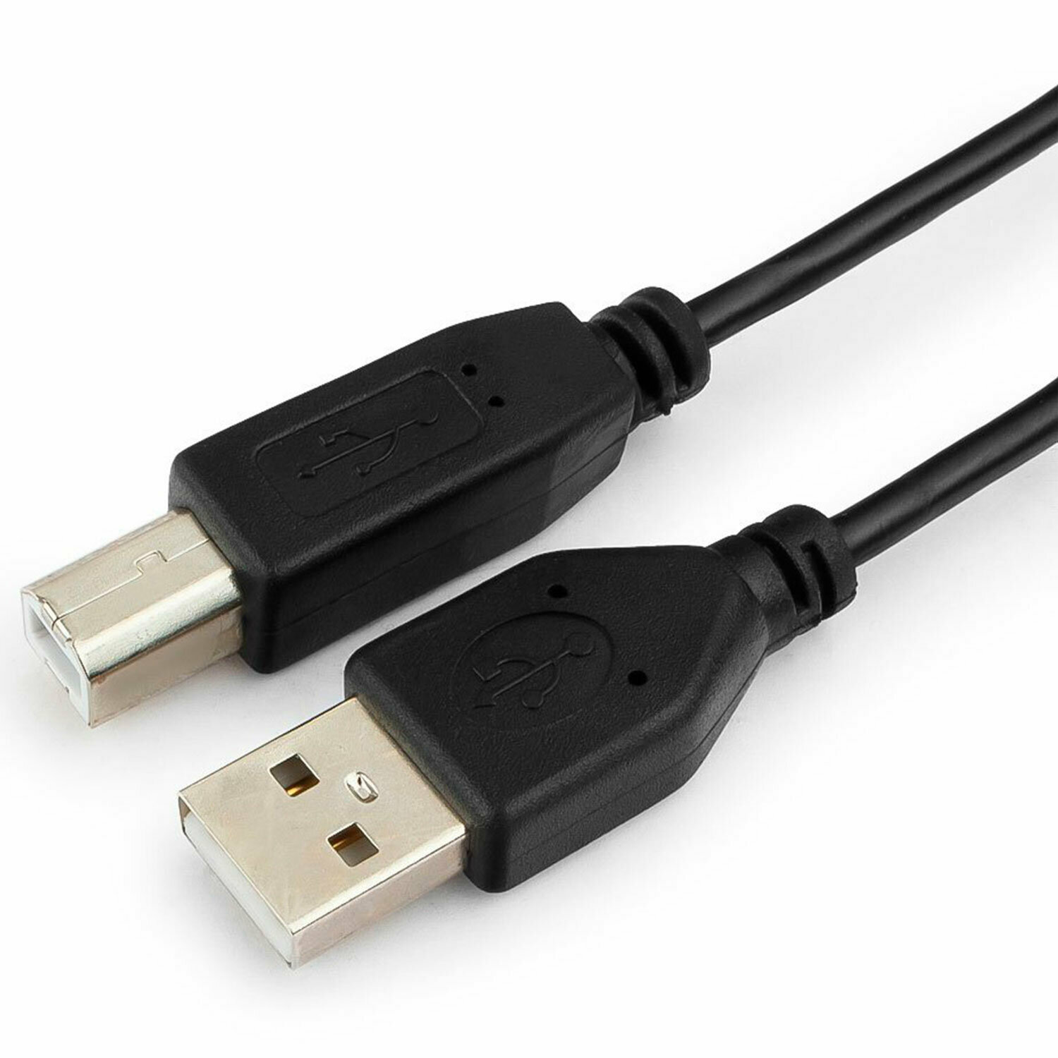 Упаковка 6 шт. Кабель USB 2.0 AM-BM, 1,8 м, гарнизон, медь, черный, пакет, GCC-USB2-AMBM-1.8M, 14371