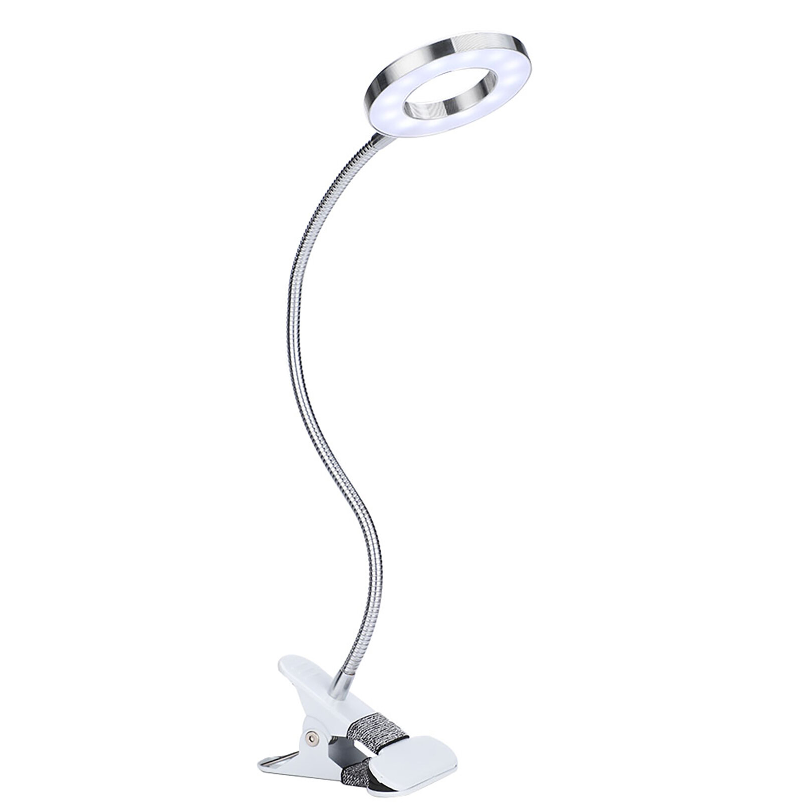 Круглая USB-лампа для макияжа, бровей, губ, татуажа, салона красоты, светодиодная лампа с зажимом