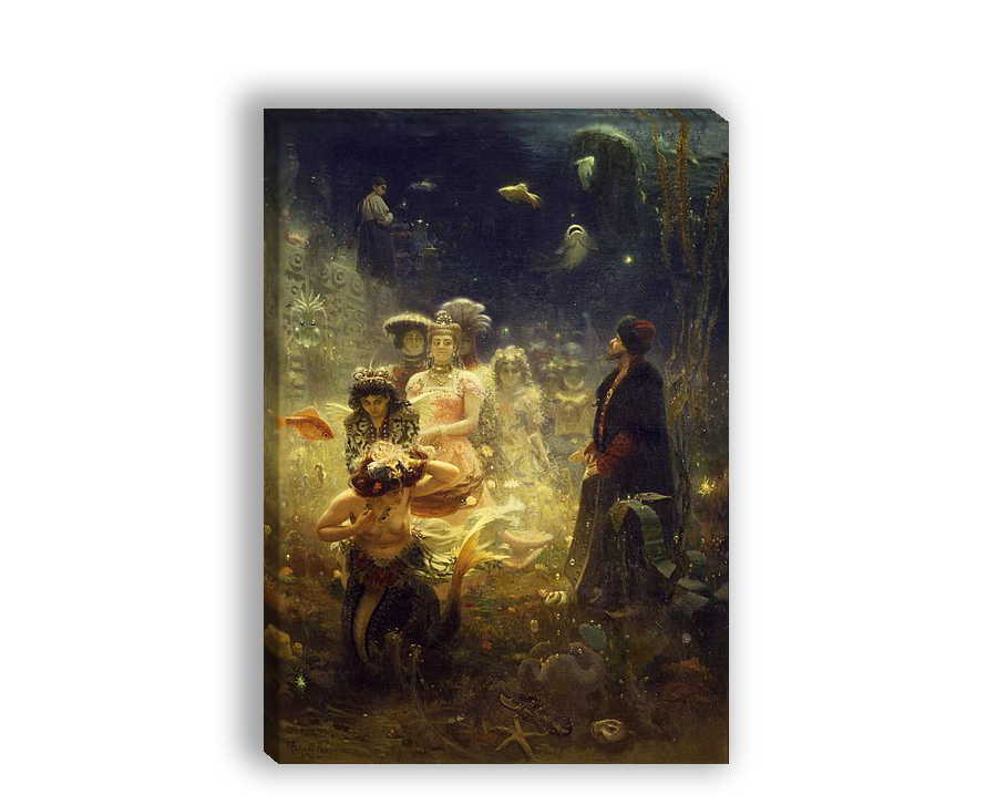 "Садко", Репин Илья Ефимович, картина (репродукция) (50х70 см / на подрамнике)