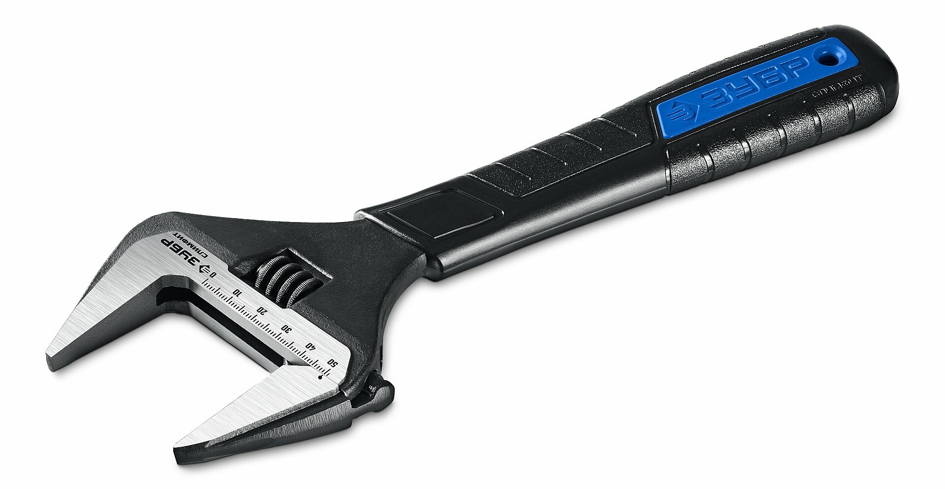 ЗУБР СлимФит, 250/50 мм, разводной ключ, профессионал (27245-25)