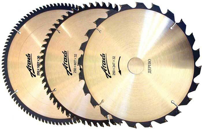 Диск пильный по дереву 200*32мм 48 зуб. (ламинат) Атака