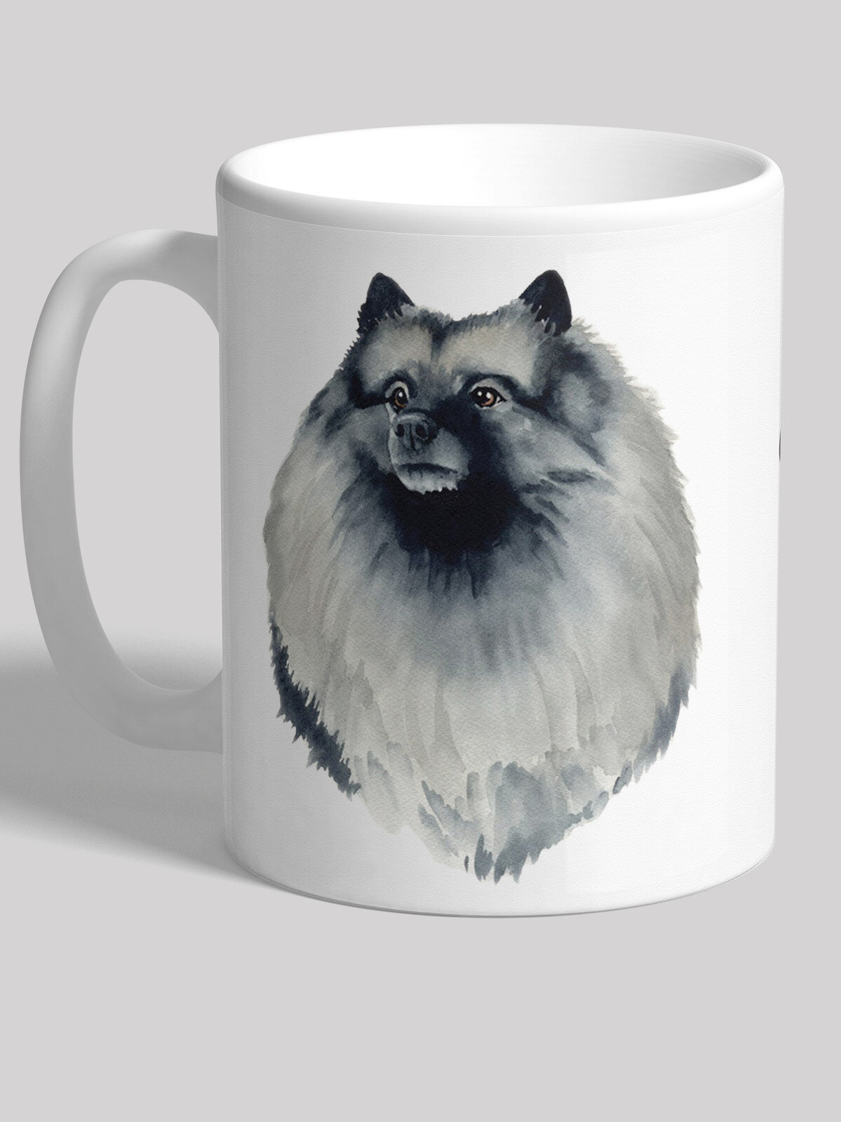 Кружка cooperative.moscow " Лучший друг Кеесхонд" (Кеесхонд, кружка с Кеесхондом, собаковод, собаколюб, собака, подарок с любовью, друг человека, кружка с собакой) , 330 мл, 1 шт