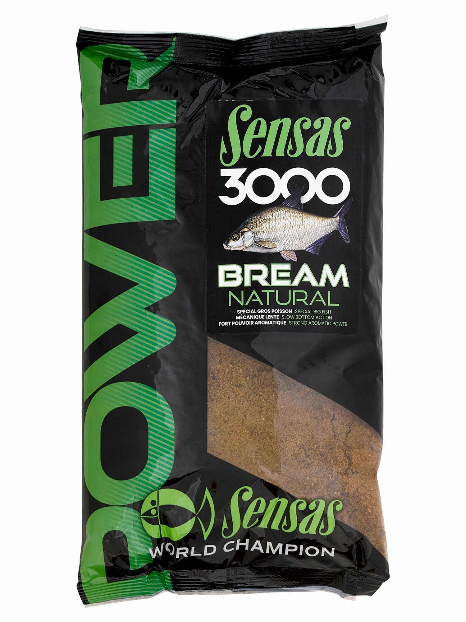 Прикормка для рыбалки Sensas 3000 POWER ROACH Natural 1кг, приманка для плотвы наживка для летней рыбалки, универсальная, ароматизатор