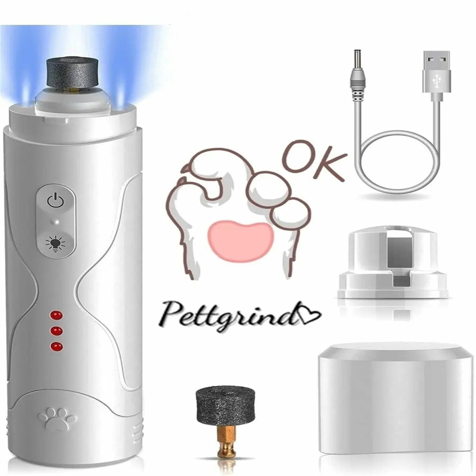 Гриндер для когтей собак и кошек, для быстрой и безопасной стрижки когтей домашних животных.