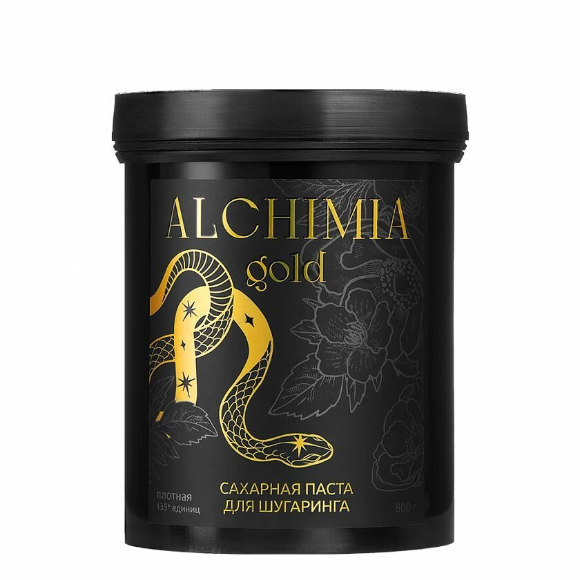 Сахарная паста для шугаринга плотная золотая GLORIA Alchimia, 800 мл