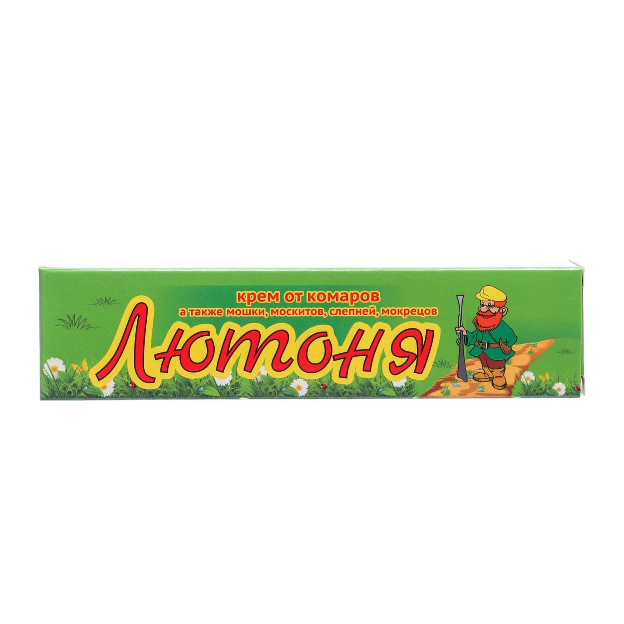Крем от комаров Ваше хозяйство "Лютоня", 50г, отпугивающий, увлажняющий, белый