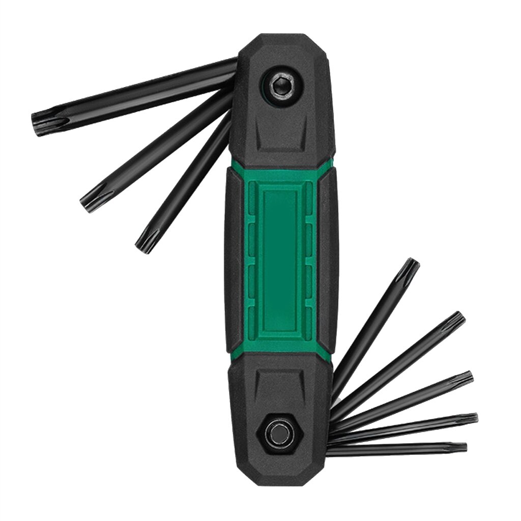Набор Шестигранных Ключей 9шт Набор Складных Гаечных Ключей Портативный Шестигранный Инструмент для Базового Домашнего Ремонта и Общего Применения Аксессуары