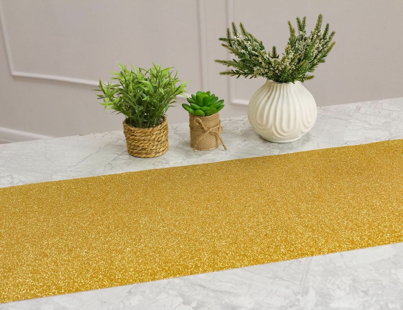 Ткань для декорирования шариз, текстиль, золотой, 270х28 см, Edelman 1162660-2