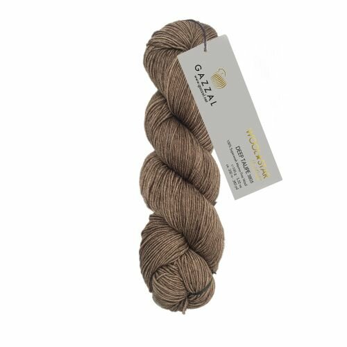 Пряжа Gazzal Wool Star 3805 светло-коричневый (100г/350м, упаковка 5 мотков)