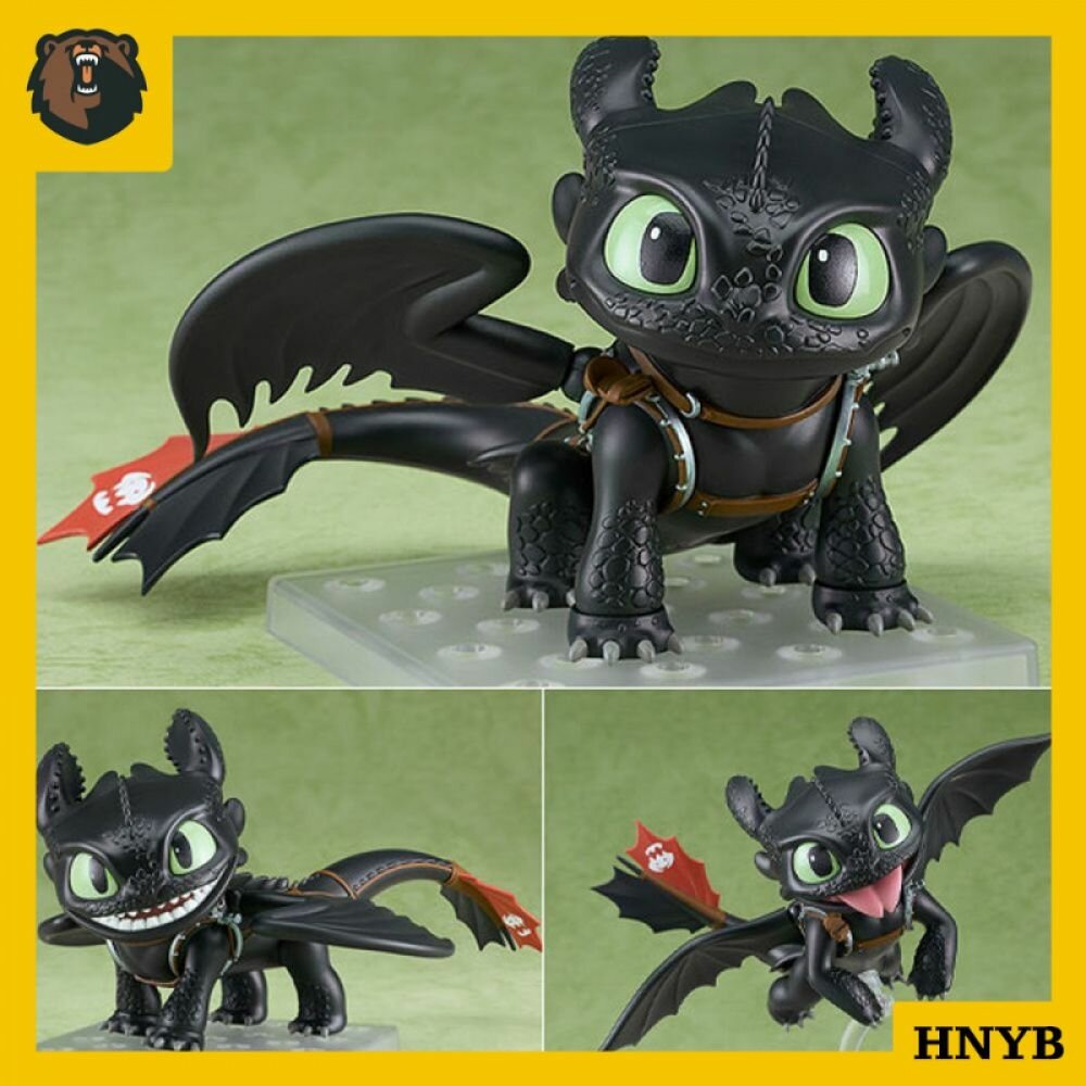 Фигурка Как приручить дракона Беззубик / How to Train Your Dragon Toothless Нендороид Подарки для болельщиков (8,5 см) 2238