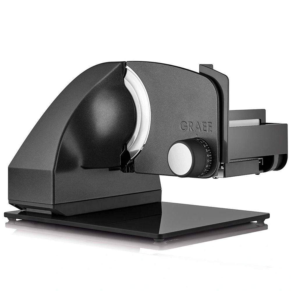 Ломтерезка Graef M95 , металл, нержавеющая сталь, съёмный нож, мощность 170Вт, черная