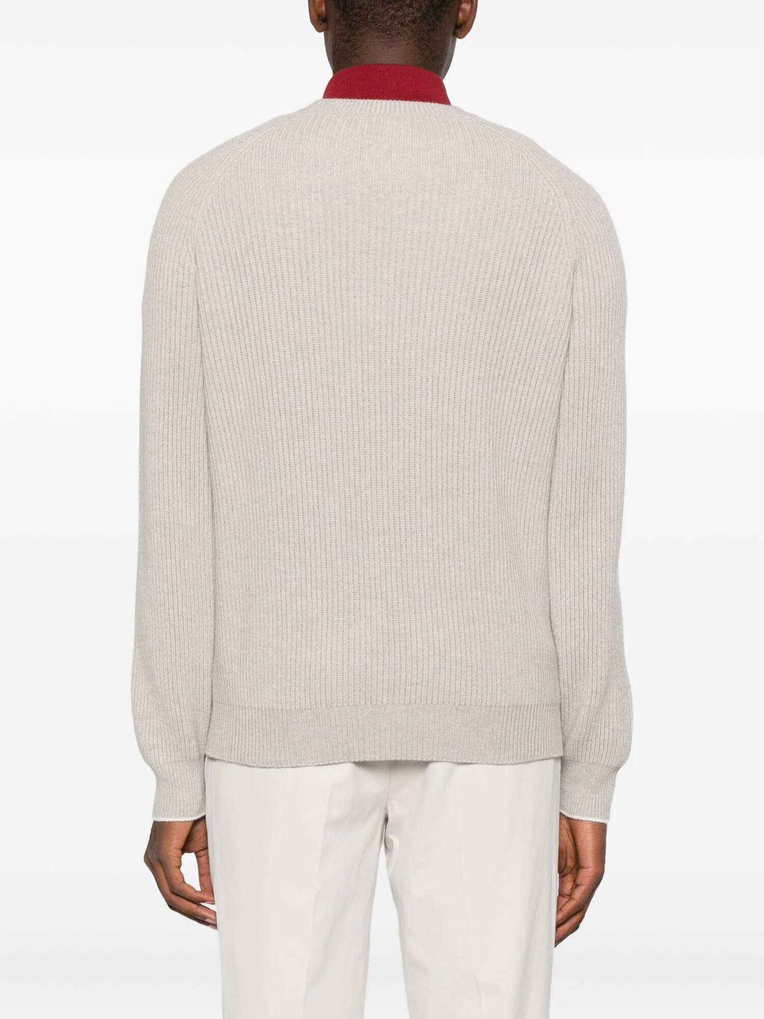 Свитер BRUNELLO CUCINELLI Cashmere sweater, размер 50, , серый — фото 1