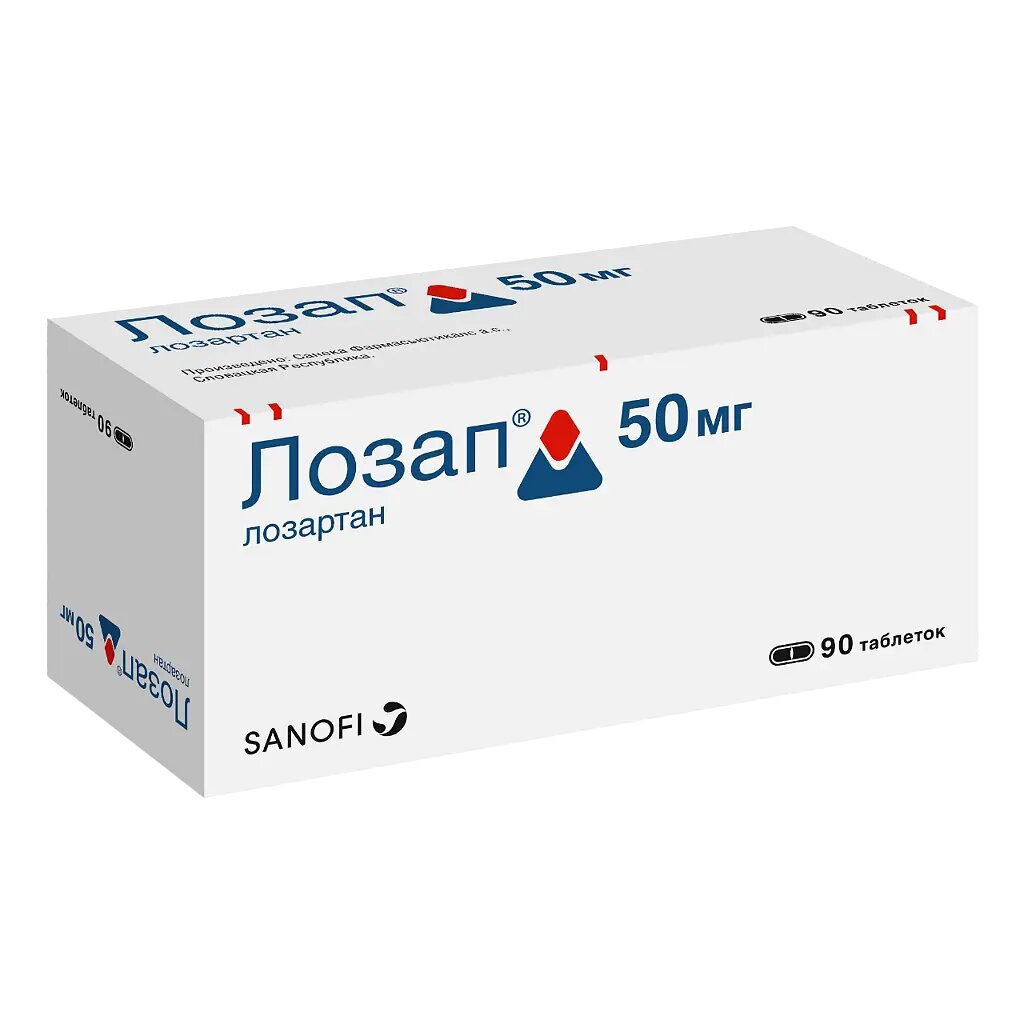 Лозап таблетки покрыт. плен. об. 50 мг 90 шт