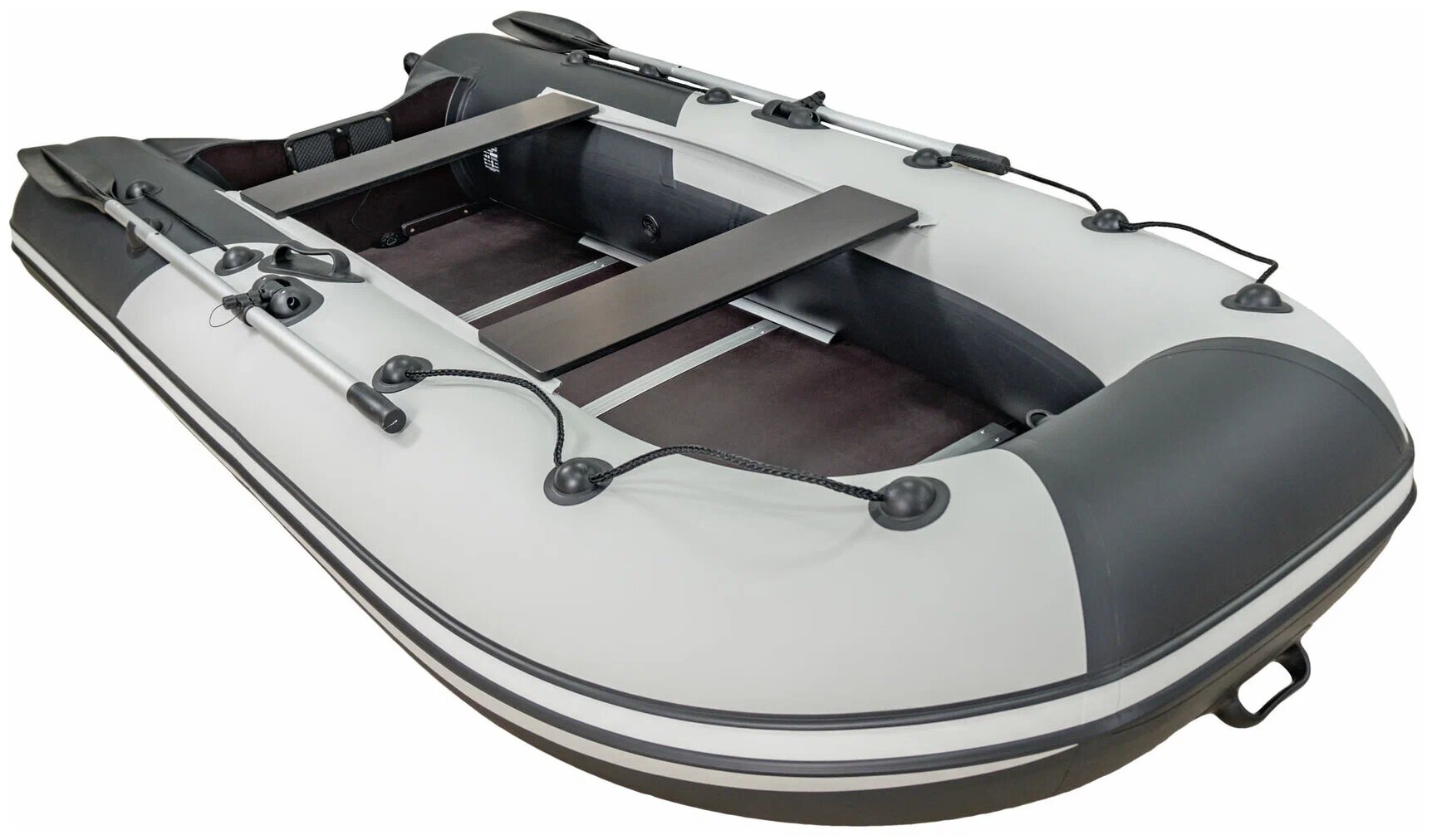 Надувная лодка ПВХ, Ривьера 3200 СК Компакт Комби, светло-серый/графит