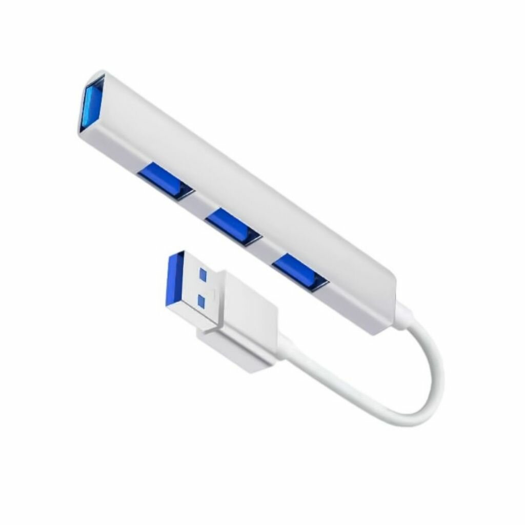 4-портовый USB C/USB разветвитель, Серебро - USB A3.0