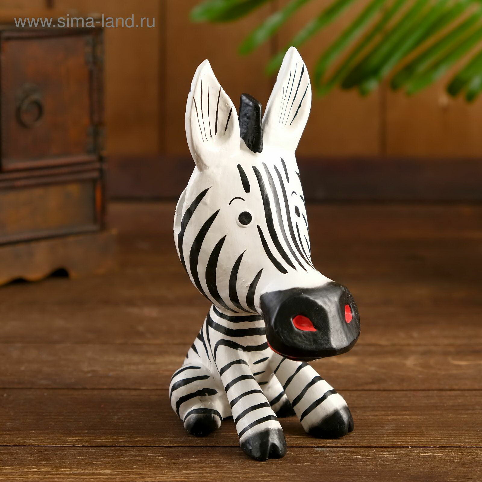 Сувенир "Маленькая зебра", подставка под очки, 20x14x7 см, дерево