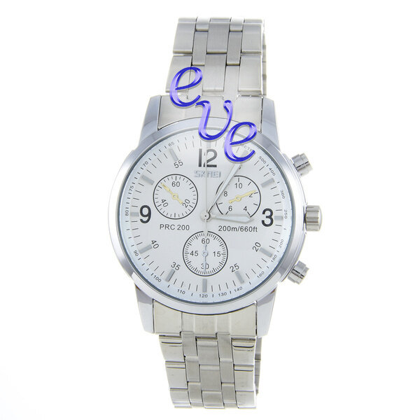 Наручные часы Skmei 9070SWT white stainless steel