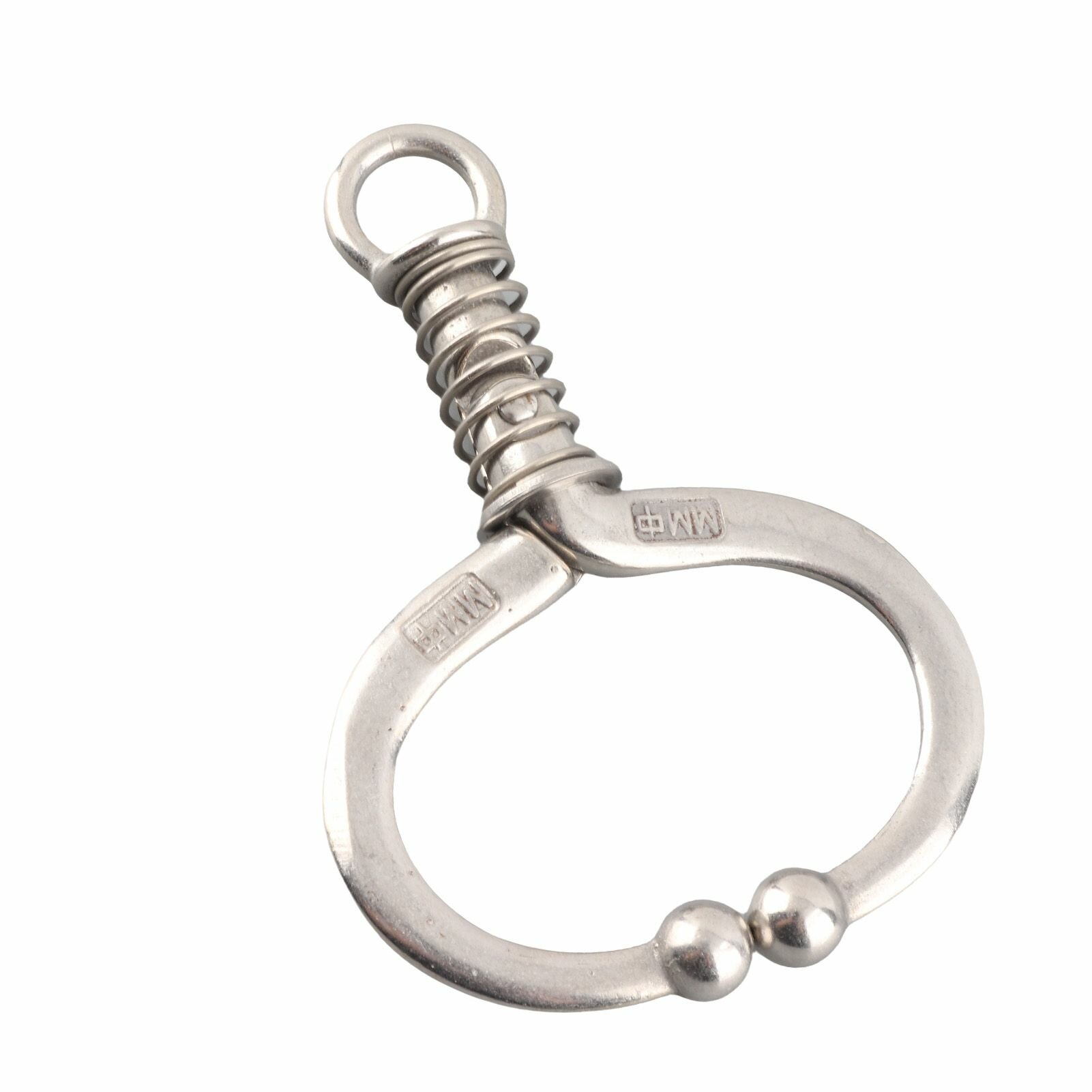 Кольцо для носа крупного рогатого скота из нержавеющей стали с пружинным зажимом для носа, для использования на фермах быков и коров, прочный инструмент для ухода за скотом