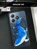 Чехол на Realme C63 / Реалми С63 с принтом "Кит графика", прозрачный