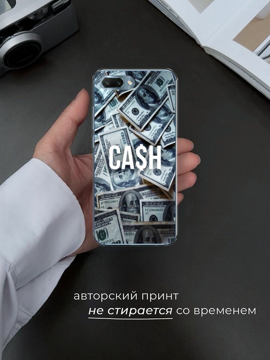 Силиконовый чехол на Honor 10 / Хонор 10 с принтом "Cash" — фото 1