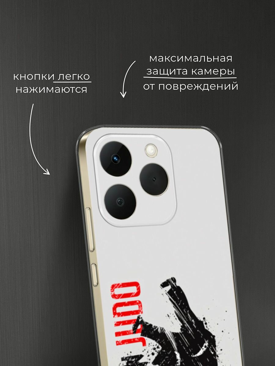 Силиконовый чехол на Realme 15T / Реалми 15Т с принтом "Дзюдо" — фото 1