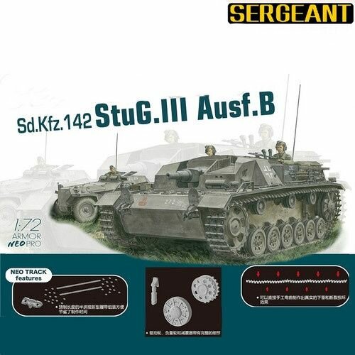 Dragon7636 1/72 SD. KFz.142 StuG.III Ausf.B сборная модель танка