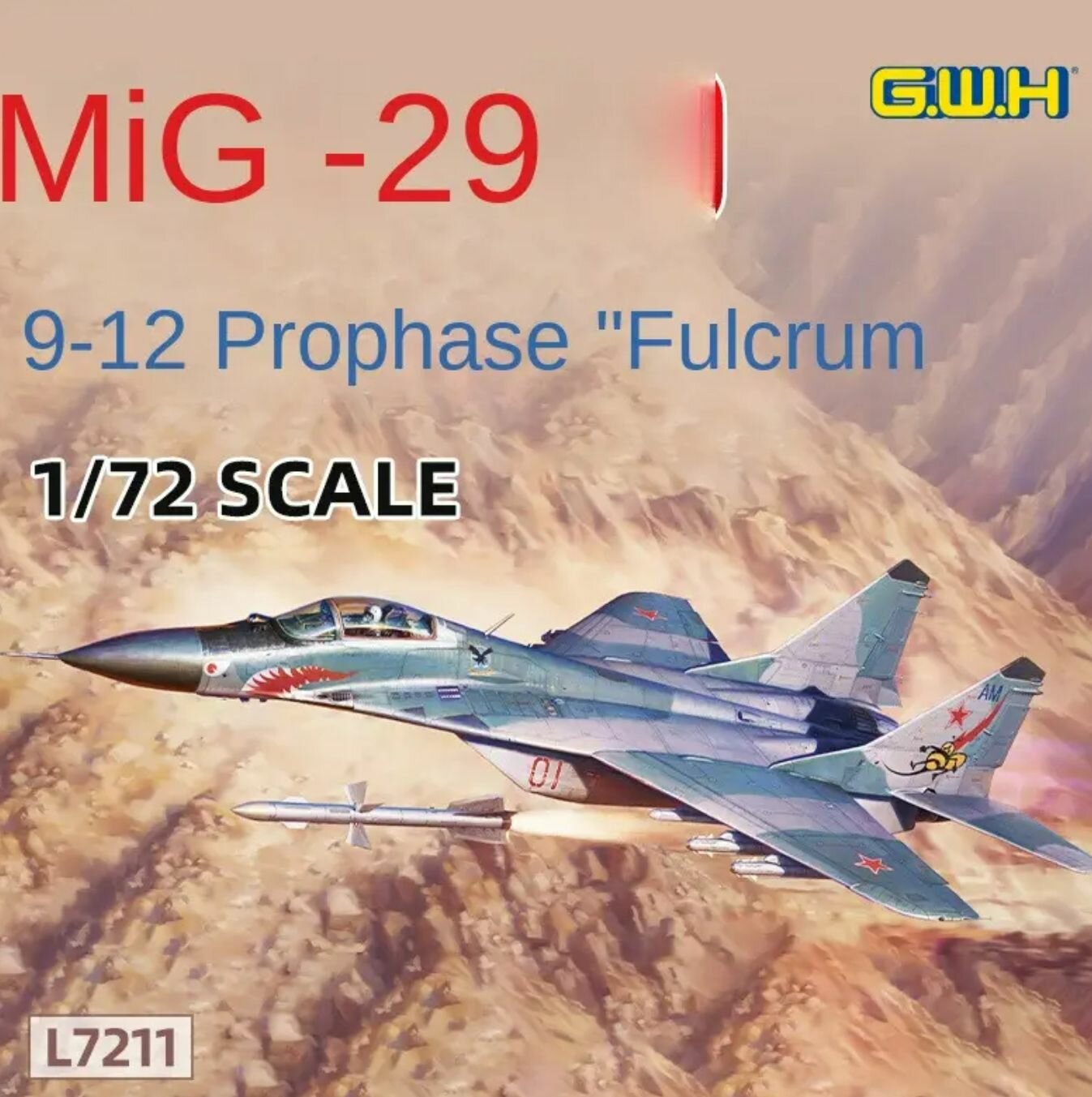 Great WaLL Hobby L7211 1/72 mig-29 набор моделей истребителей fuLcrum 9-12 earLy type самолеты