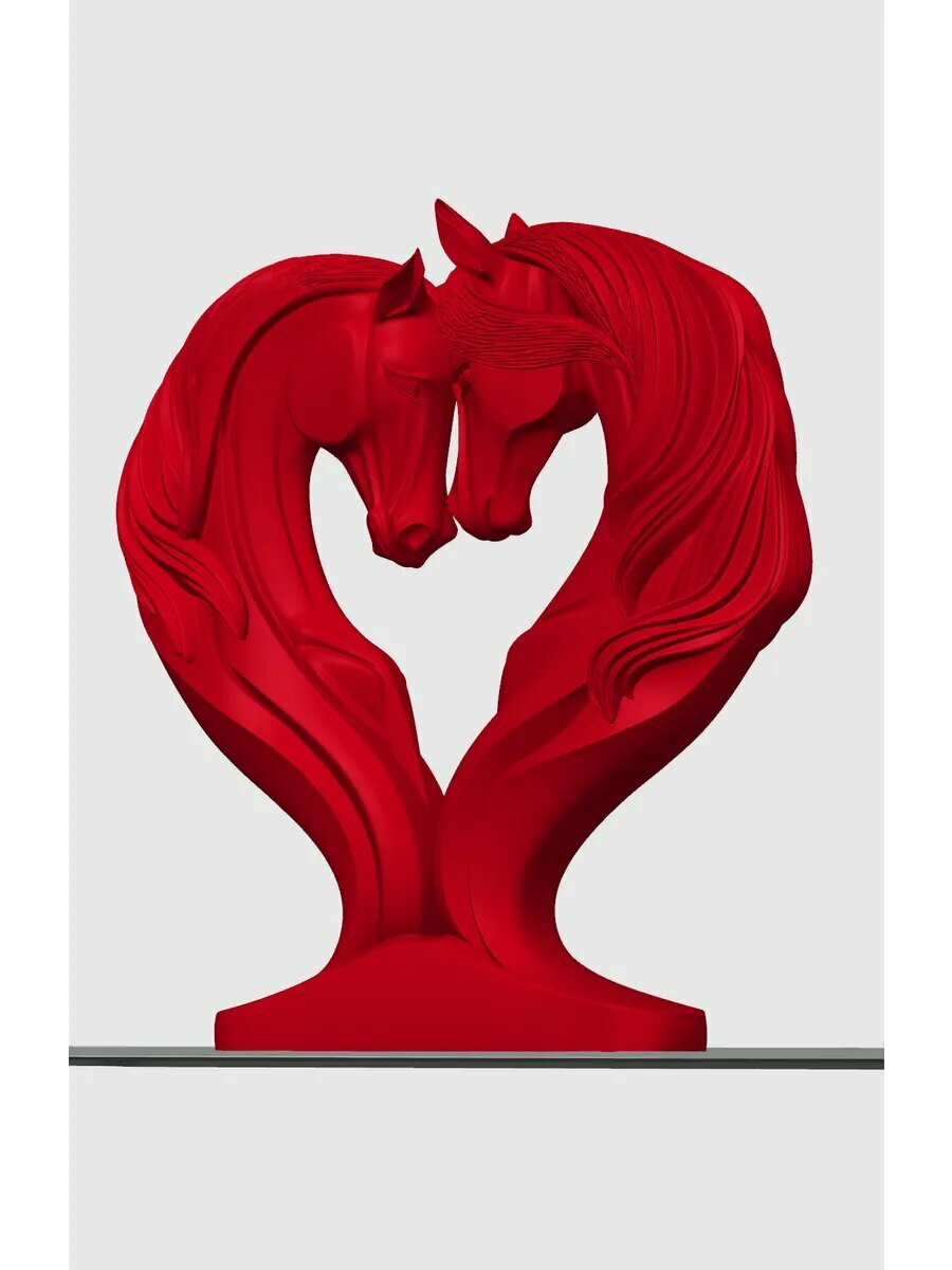 Сердце огненной лошади (10см, красная) Символ 2026г.