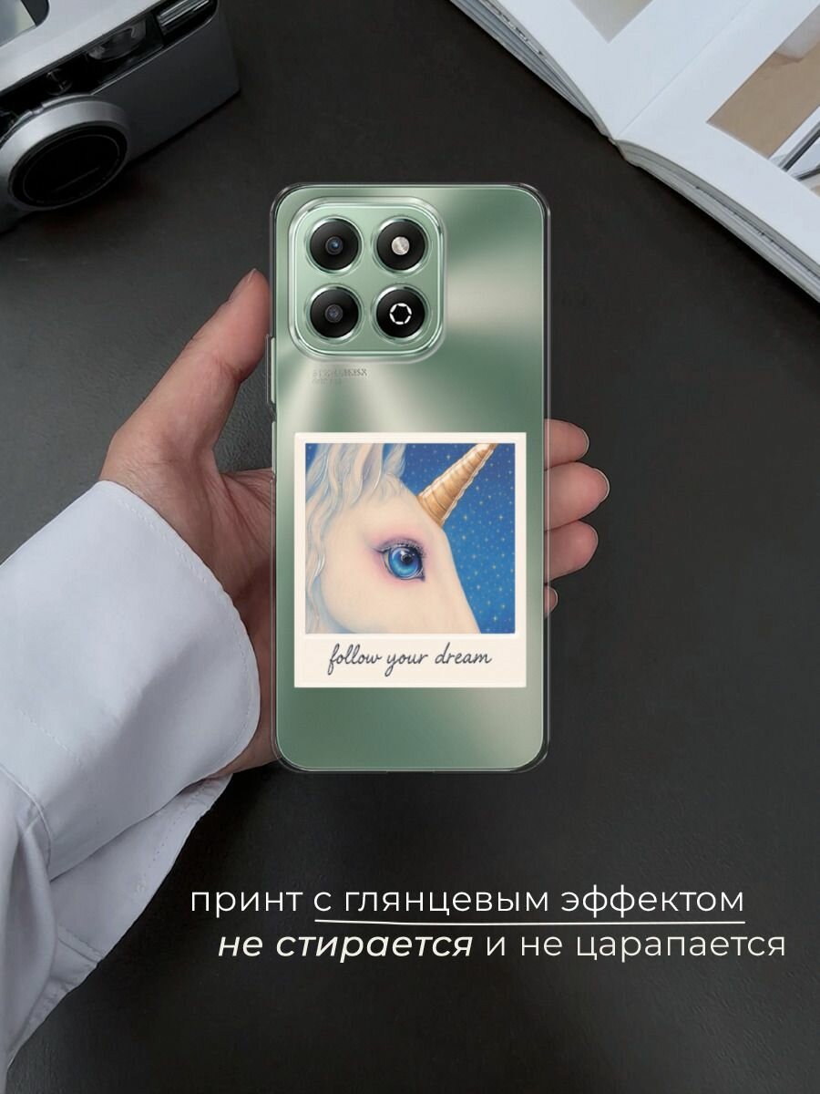 Чехол на Honor X6b / Хонор X6b с принтом "Глаз единорога" — фото 1