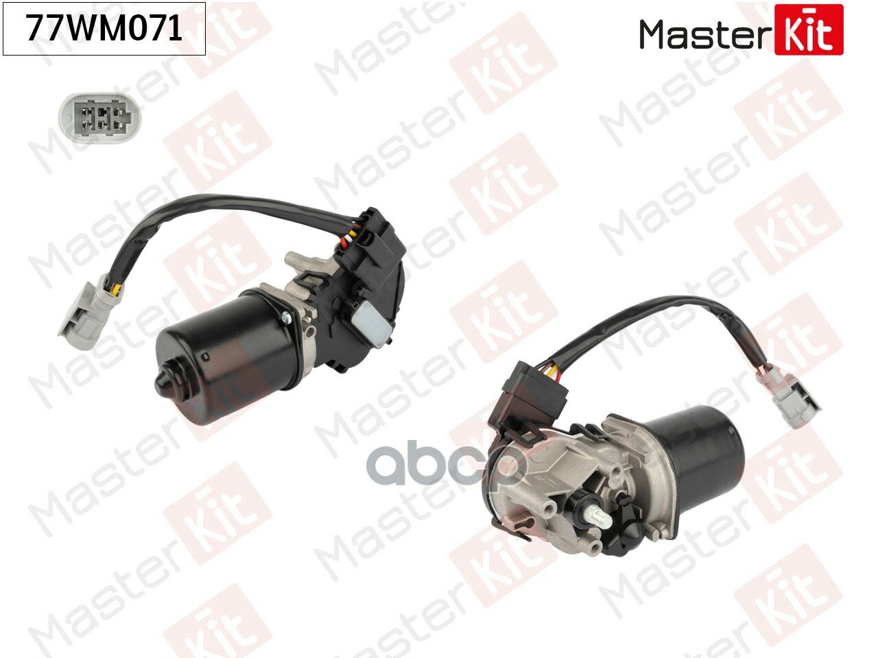 77WM071 Мотор стеклоочистителя перед Renault MEGANE I (BA0/1_) 1995 MasterKit арт. 77WM071