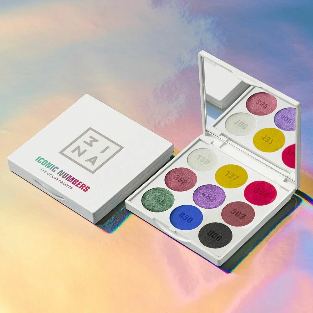 Уникальная палетка Теней для Век 3INA (Мина, Зина) The Palette - Iconic Numbers (Культовые Цвета)