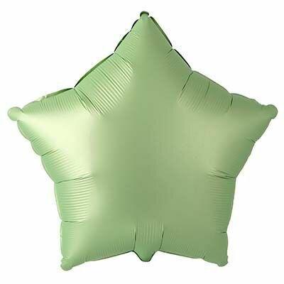 Воздушный шар GRABO "Звезда", без рисунка, Сатин Olive Green, 18 дюймов