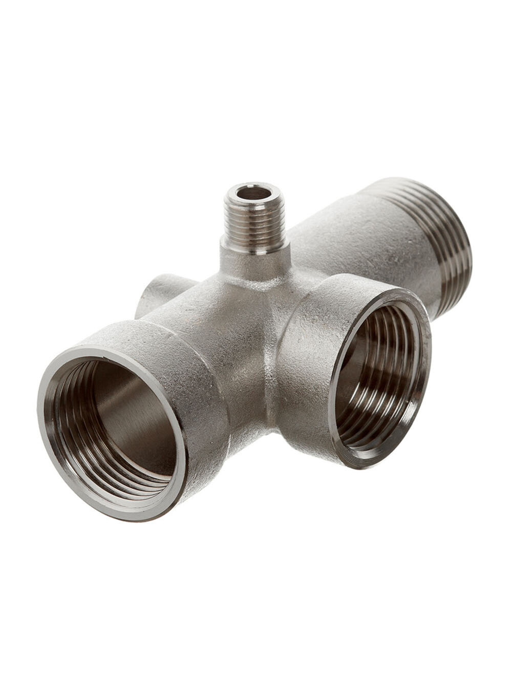 Соединитель для насоса 1 НР(ш) х 1 ВР(г) х 1 ВР(г) х 1/4 НР(ш) х1/4 ВР(г) пятиходовой