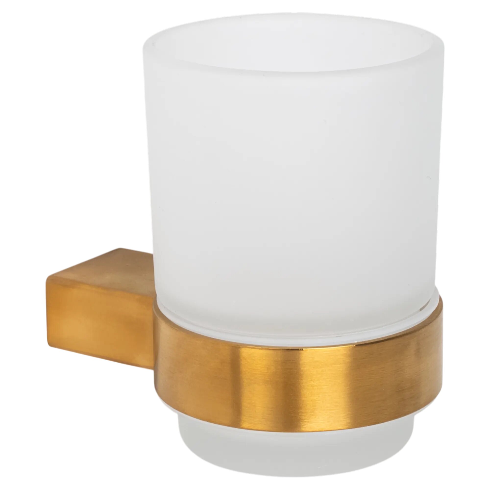 Vidage Неверка подвесной стеклянный стакан для зубных щёток, цвет золото, аксессуар