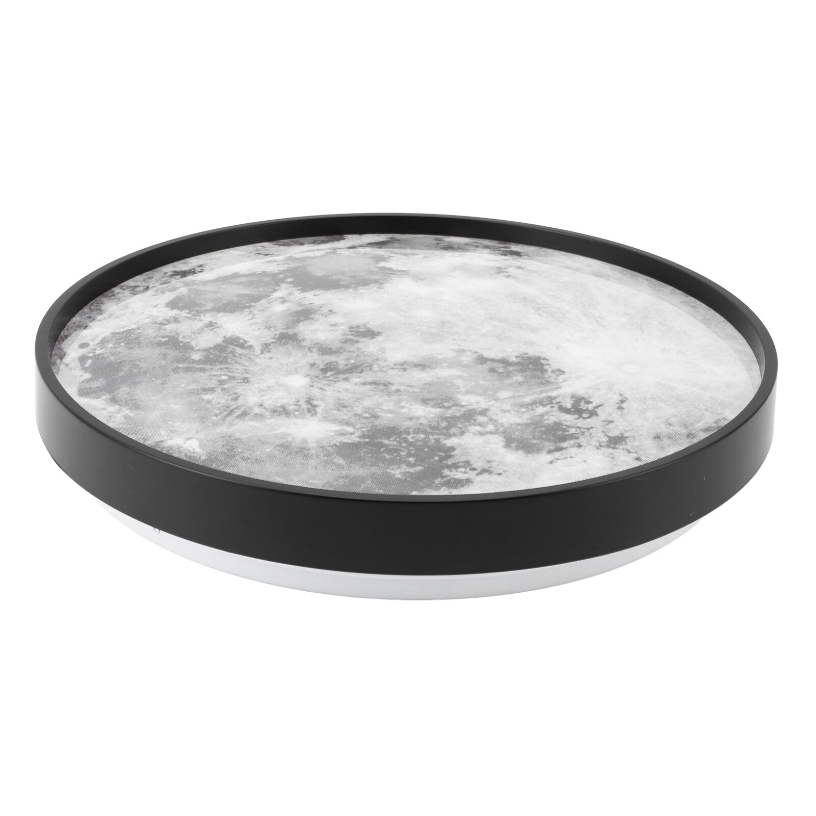 Светодиодный потолочный светильник Moon LED 3000K - 6000K с плавной регулировкой яркости, современный светильник для скрытого монтажа, потолочный светильник с пультом дистанционного управления для спальни, прихожей, черного цвета