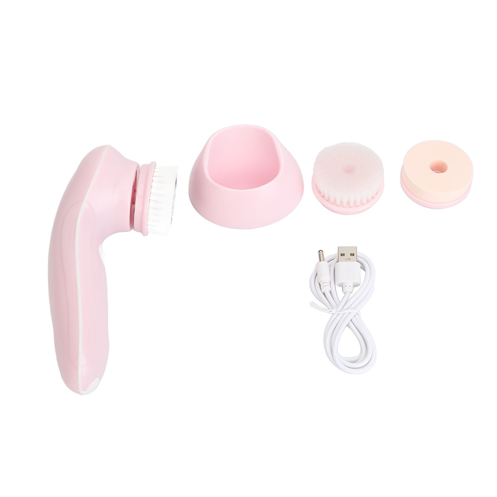 Щетка для очищения лица, водостойкая электрическая щетка для очистки пор, отшелушивающая щетка для домашнего использования, встроенная батарея