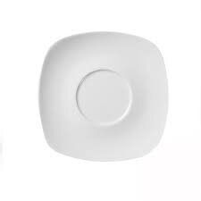 Блюдце Cameo, для квадратной чашки, упрочненный фарфор, белый, 15см, 6шт.