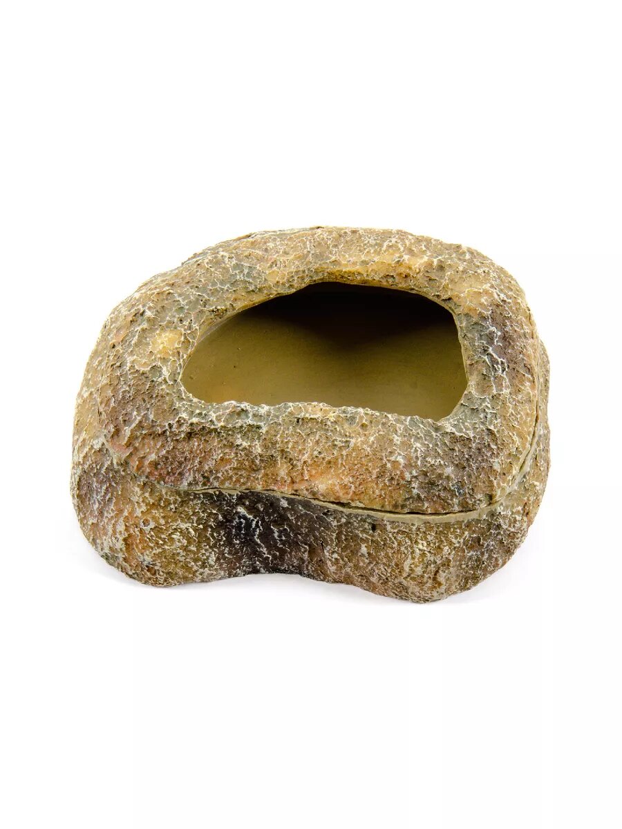 Кормушка-поилка для рептилий "Stone Pool", 11,5х9х4см