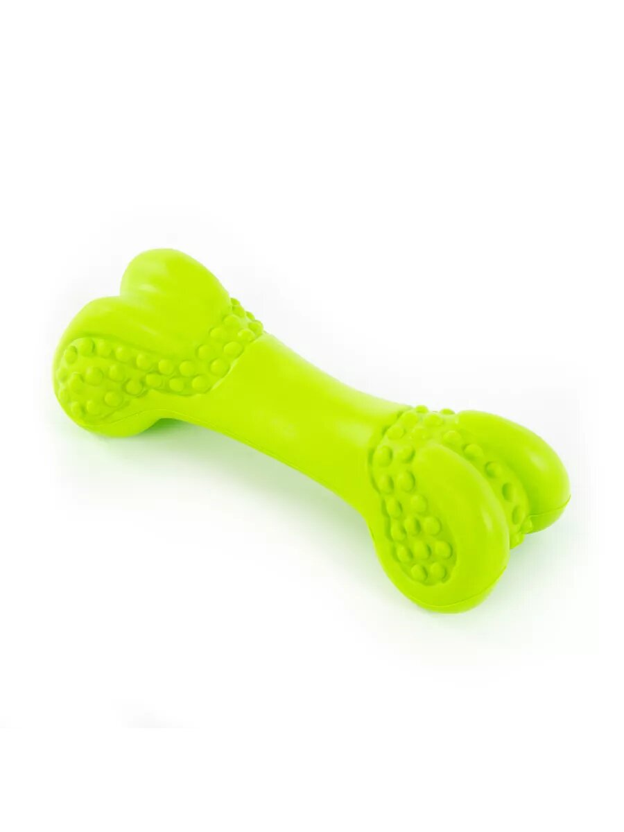Рифленая кость для собак резиновая 13.4х5.5х4.4см